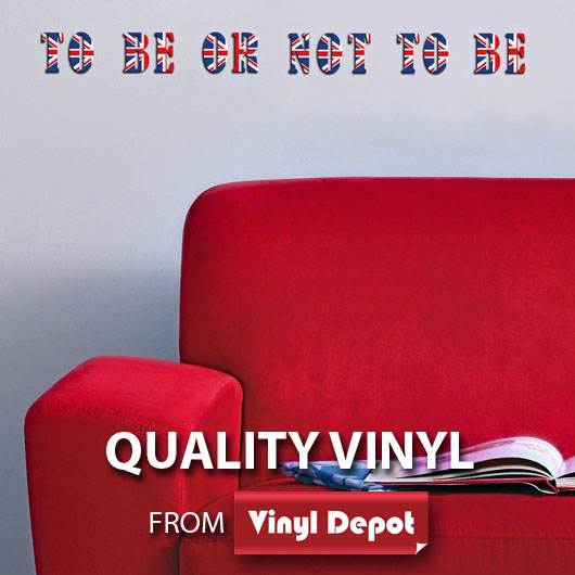 Union Jack Alphabet 3D Wall Sticker | Self Adhesive Art – Vinyl Depot UK